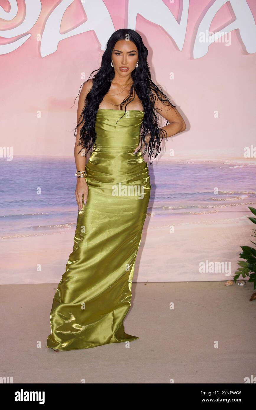 London, UK. Breana Tiesi at the Moana 2 film premiere. 24th November ...