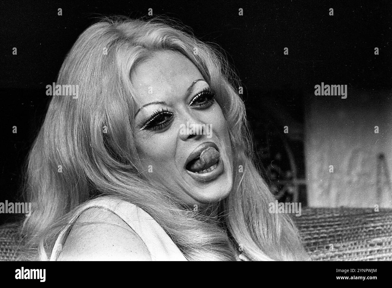 French actress, vedette and singer Coccinelle (born Jacqueline ...