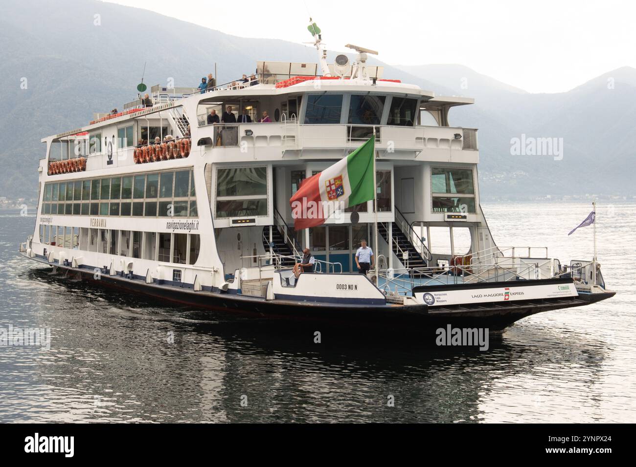 Lake Maggiore Ferry Boat Verbania Stock Photo - Alamy