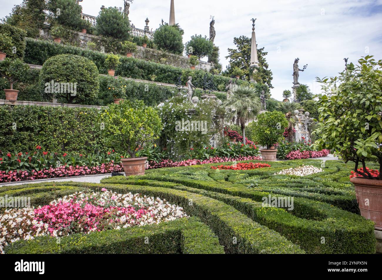 Isola Bella Palace Garden Stock Photo - Alamy