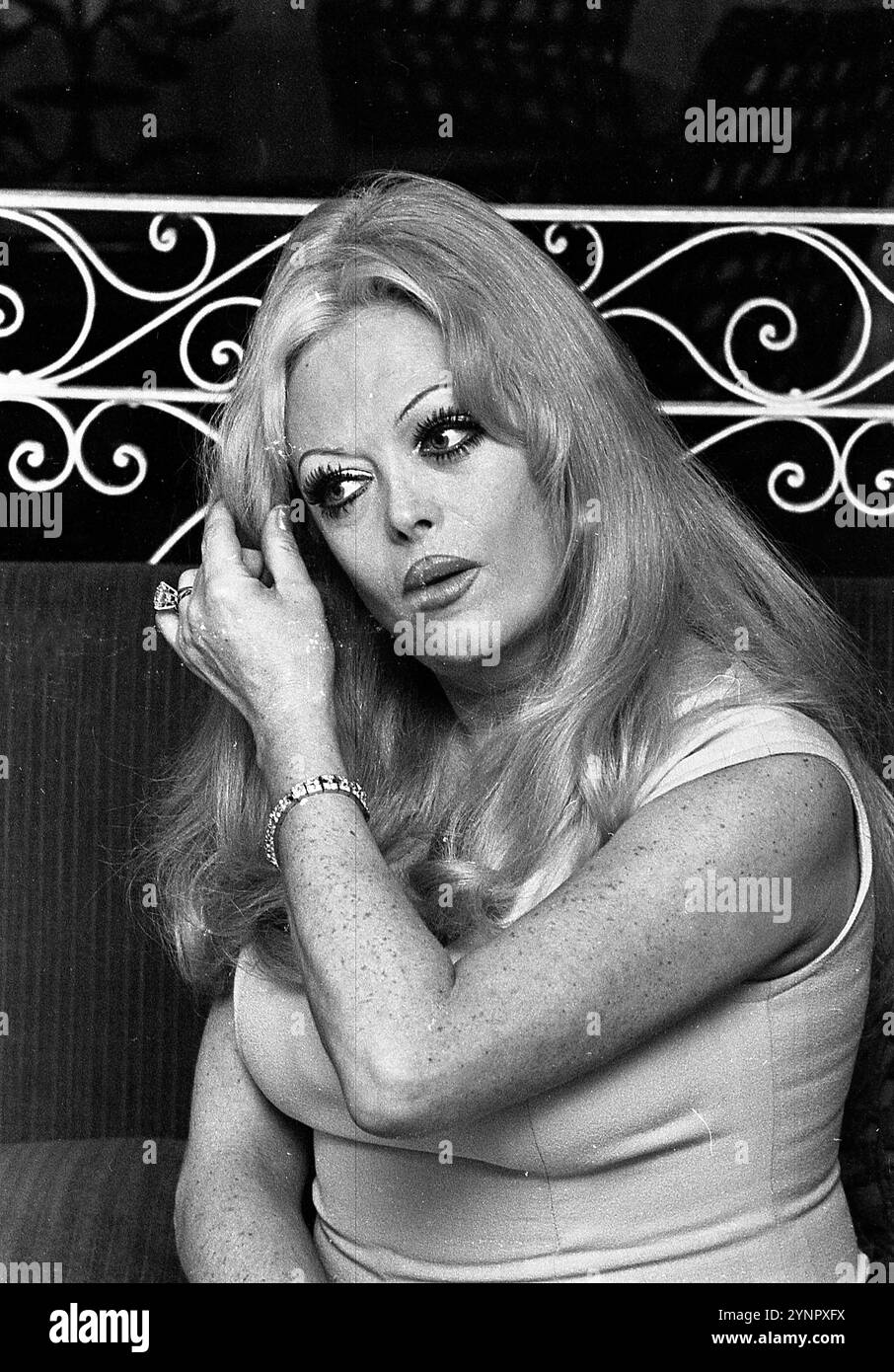 French actress, vedette and singer Coccinelle (born Jacqueline ...