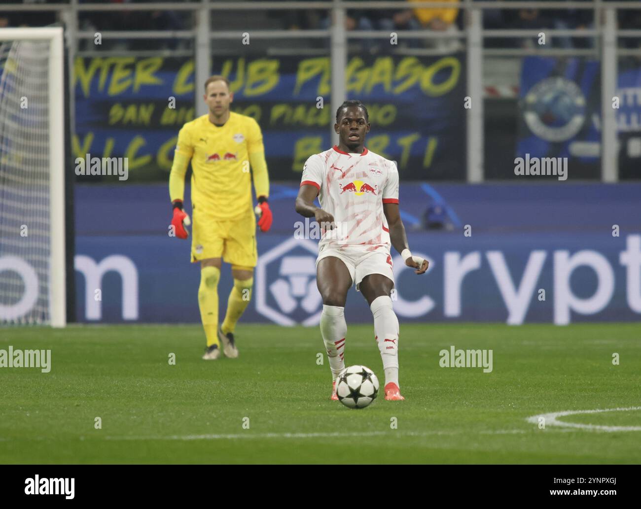 Castello Lukeba of RB Leipzig during the Uefa Champions league 2024/25 ...