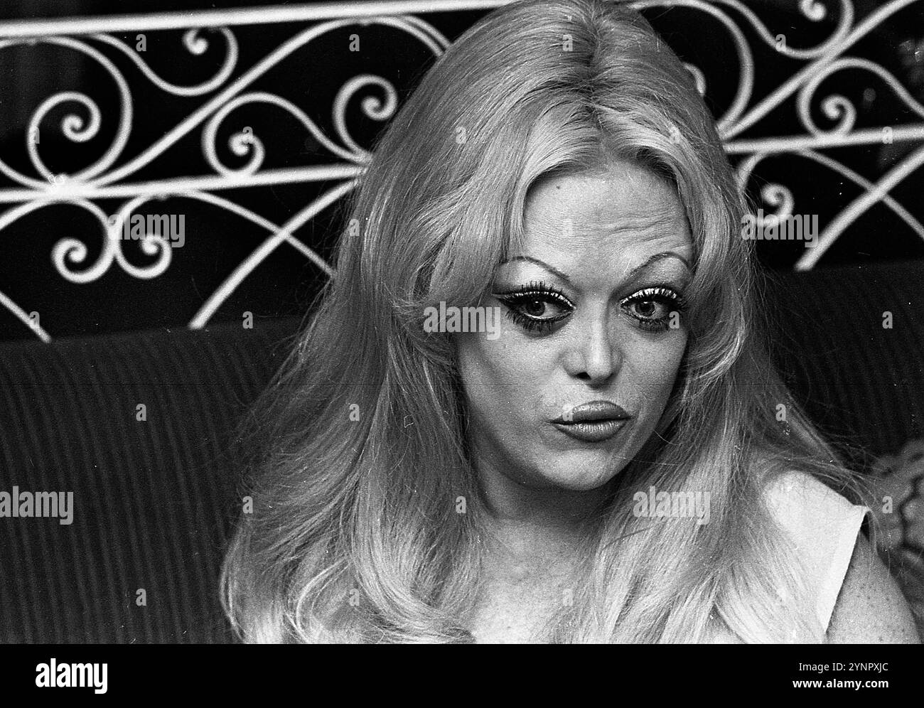 French actress, vedette and singer Coccinelle (born Jacqueline ...