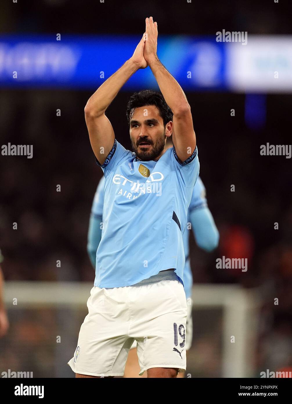 Manchester City's Ilkay Gundogan celebrates scoring their side's second ...