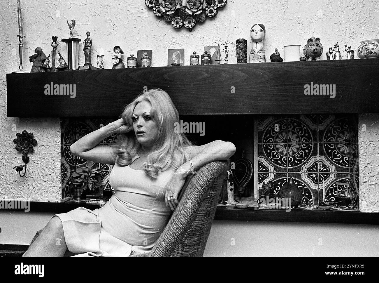 French actress, vedette and singer Coccinelle (born Jacqueline ...