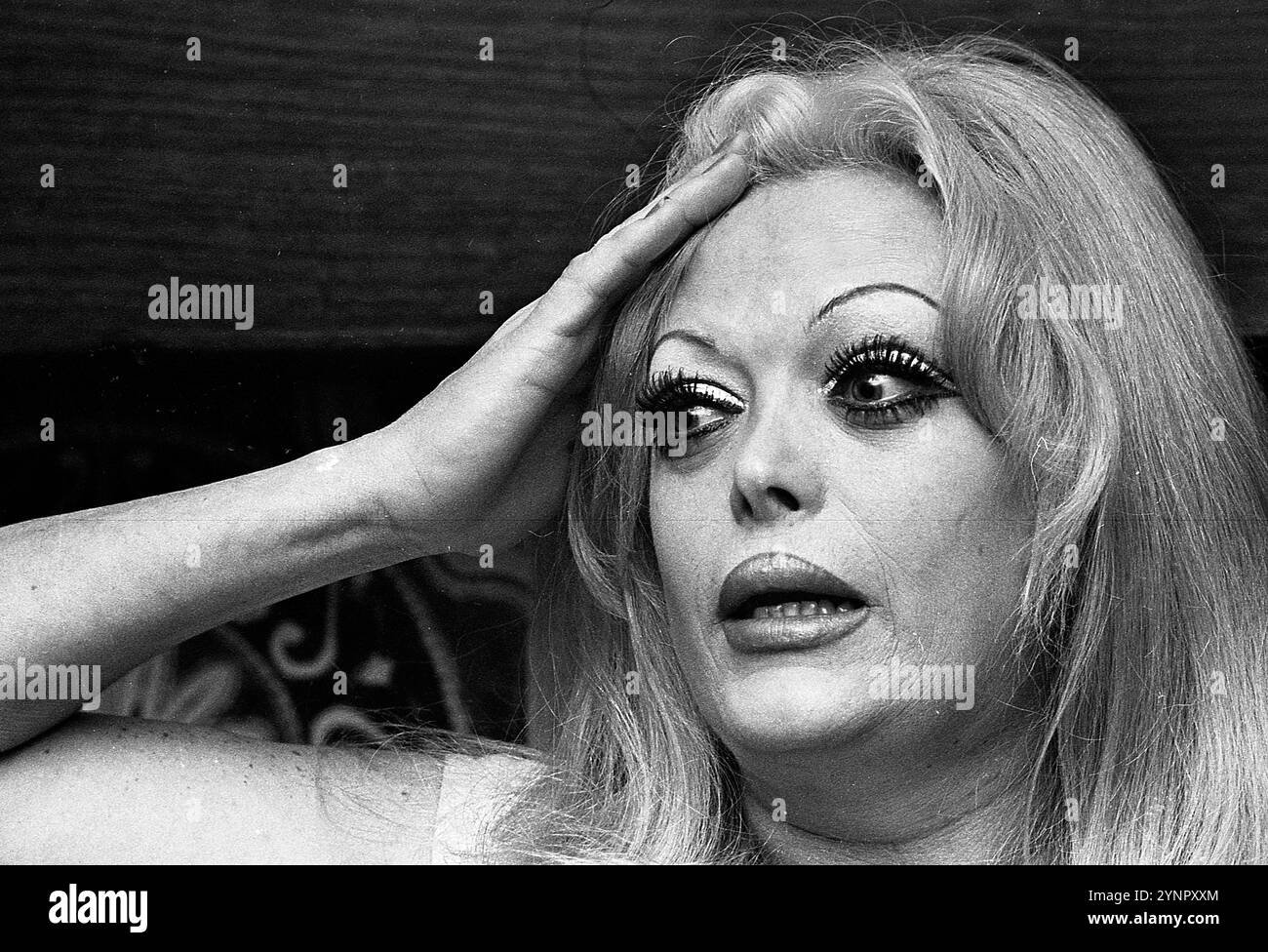 French actress, vedette and singer Coccinelle (born Jacqueline ...