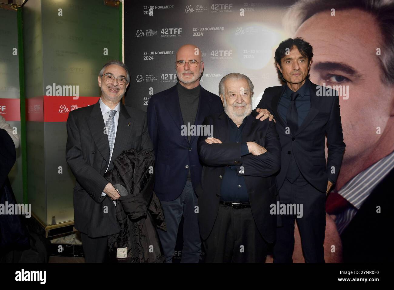 Turin: Cinema Romano. Red carpet film "A Christmas at Casa Croce". In ...