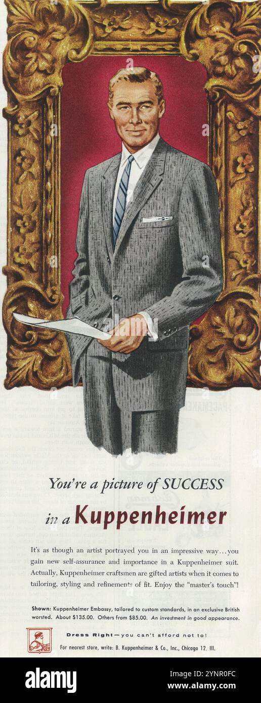 1950s advert man suit hi-res stock photography and images - Alamy