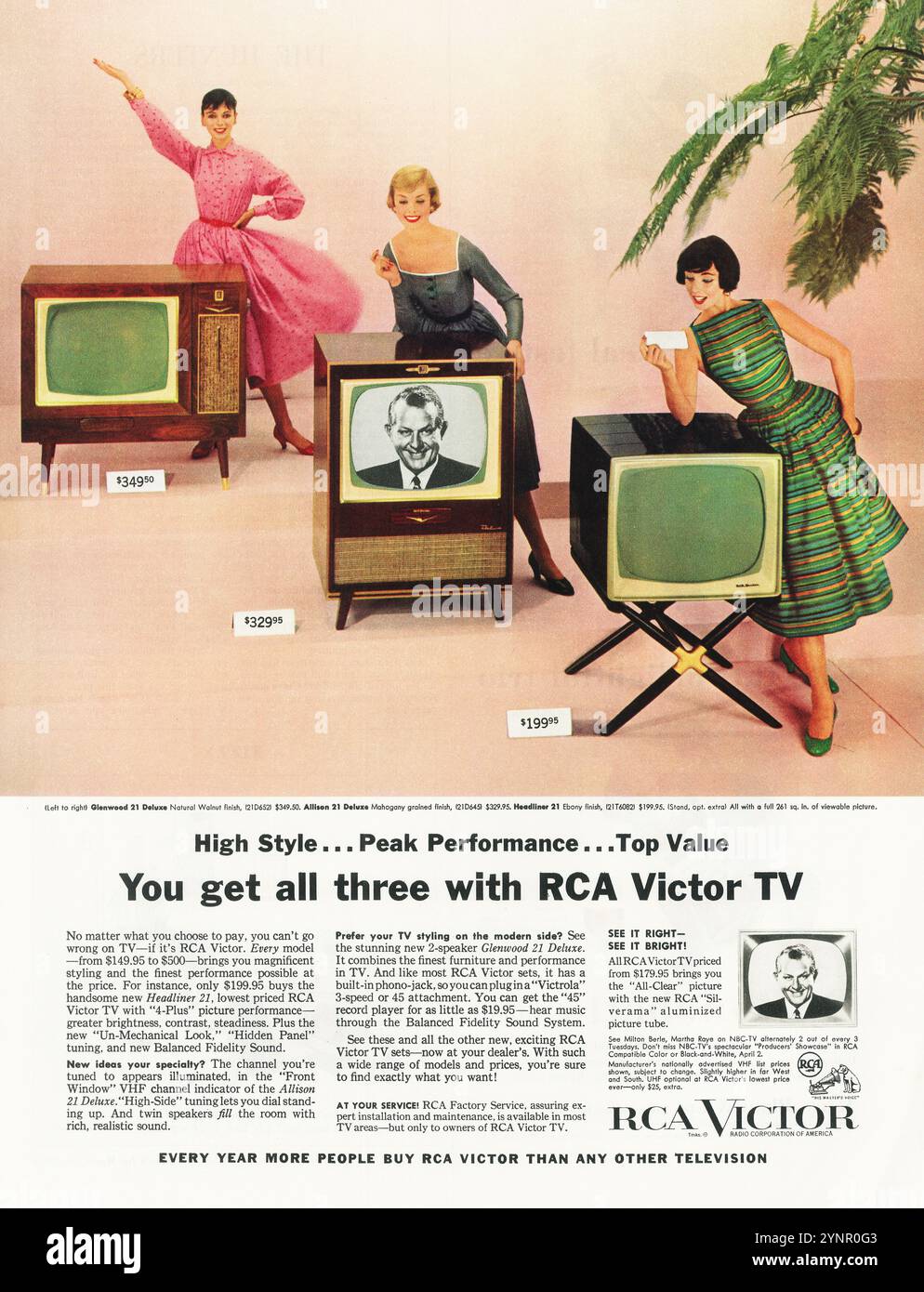 1950s television set hi-res stock photography and images - Alamy