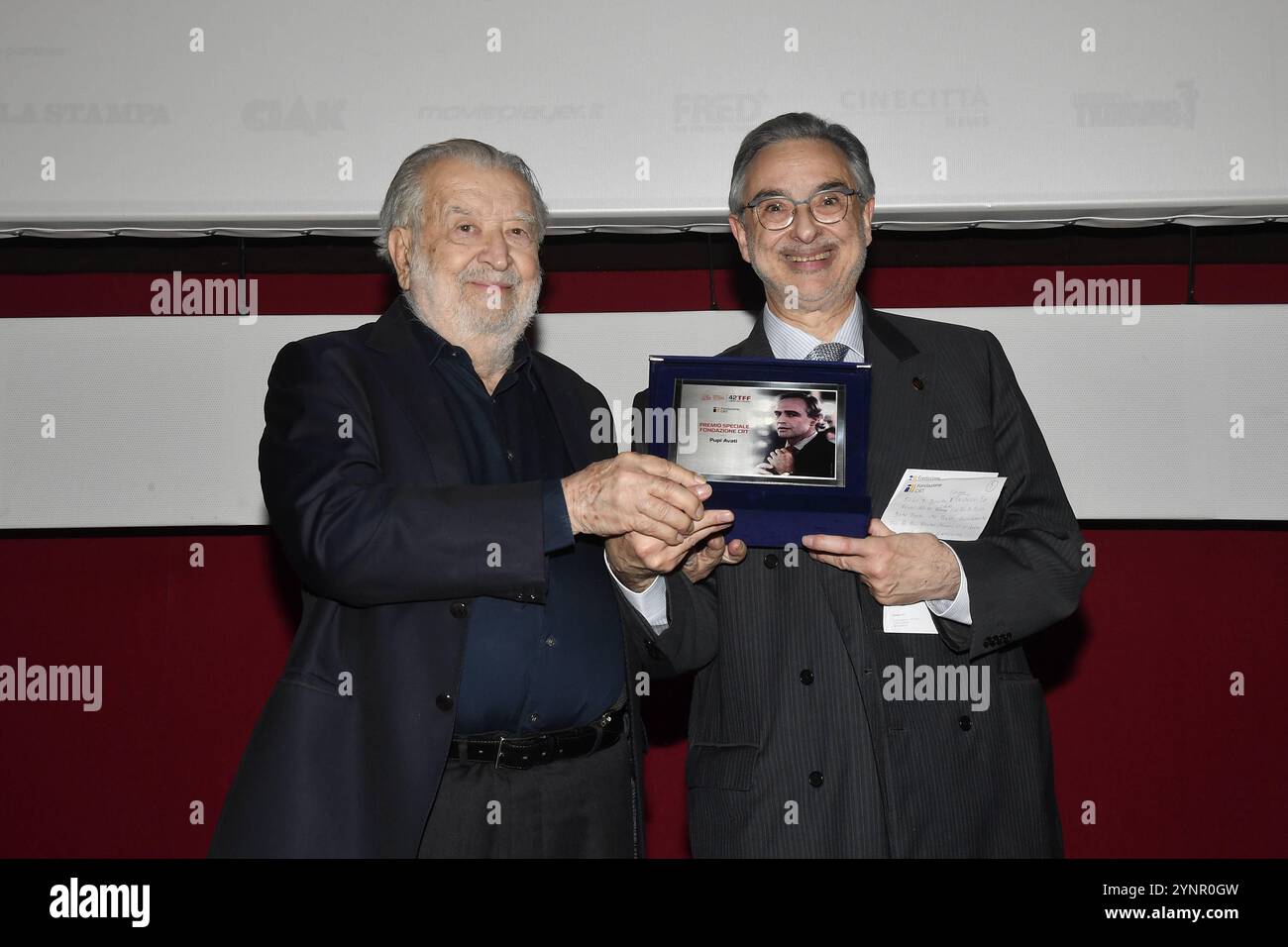 Turin: Cinema Romano. Red carpet film "A Christmas at Casa Croce". In ...
