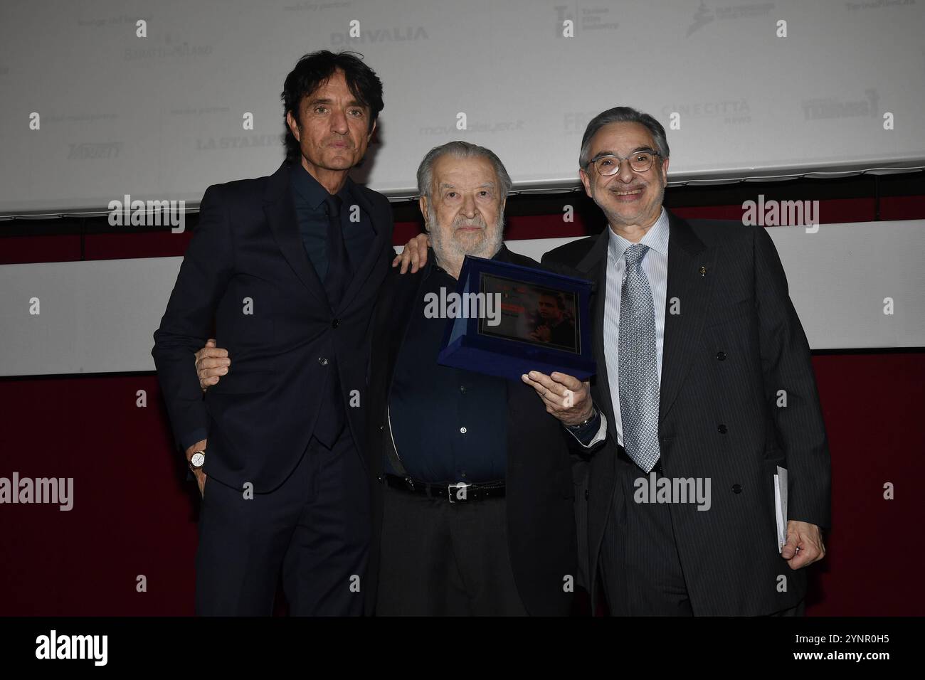 Turin: Cinema Romano. Red carpet film "A Christmas at Casa Croce". In ...