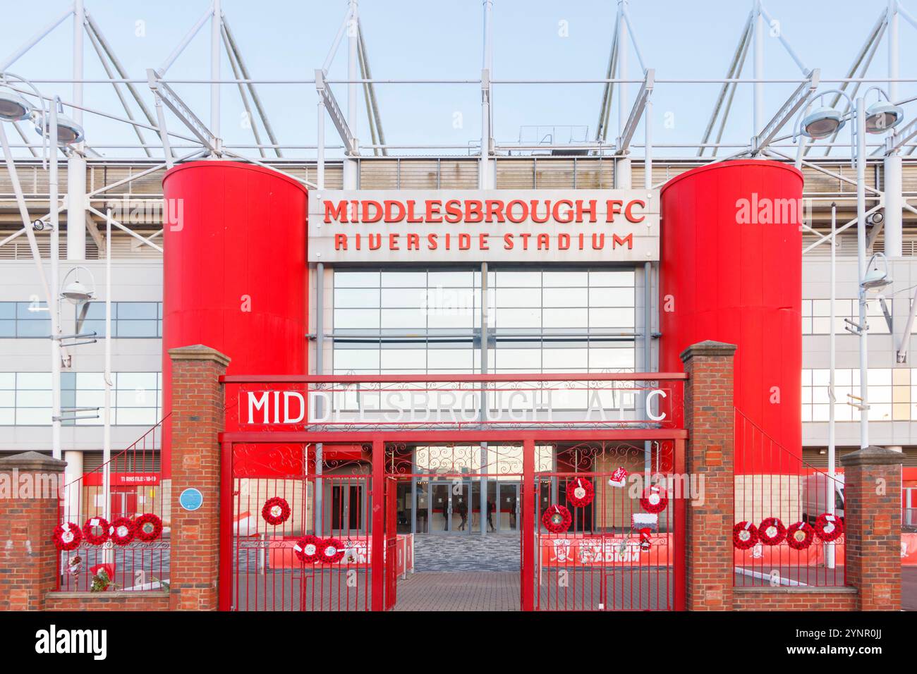 Entrance of Middlesbrough FC "Boro'" Riverside Stadium in ...