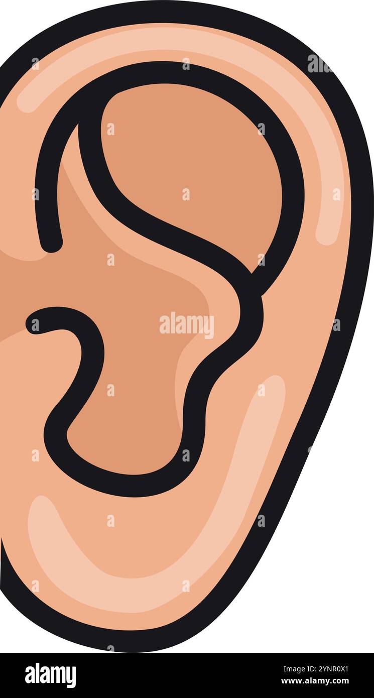 Ear color icon. Hearing symbol. Listen sign Stock Vector Image & Art ...