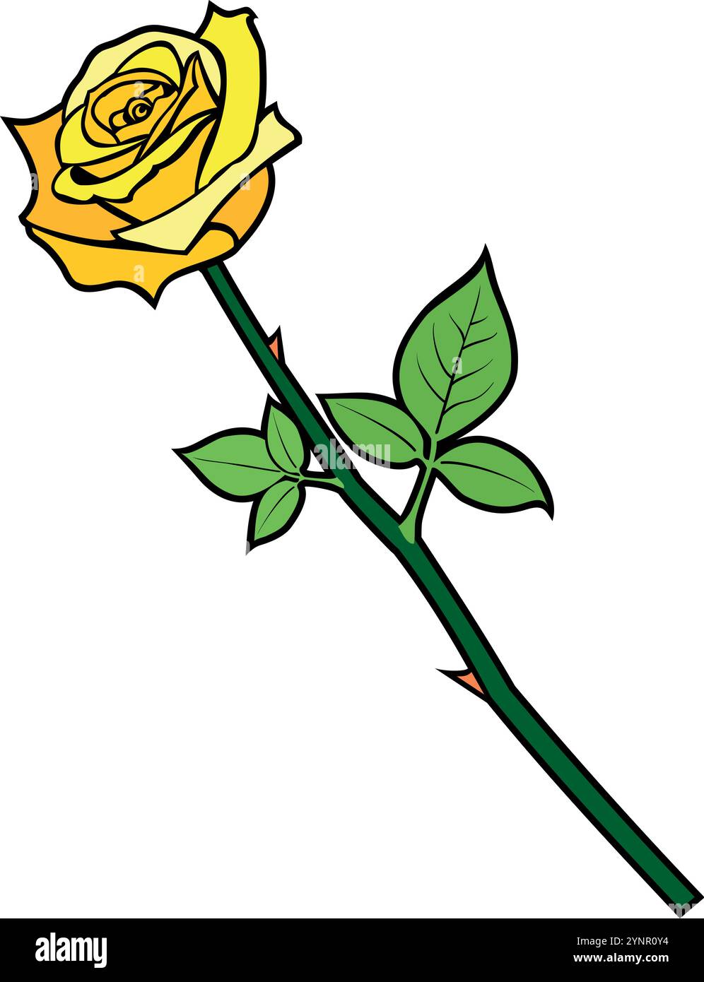 Color rose tattoo. Natural beauty symbol. Flower drawing Stock Vector ...