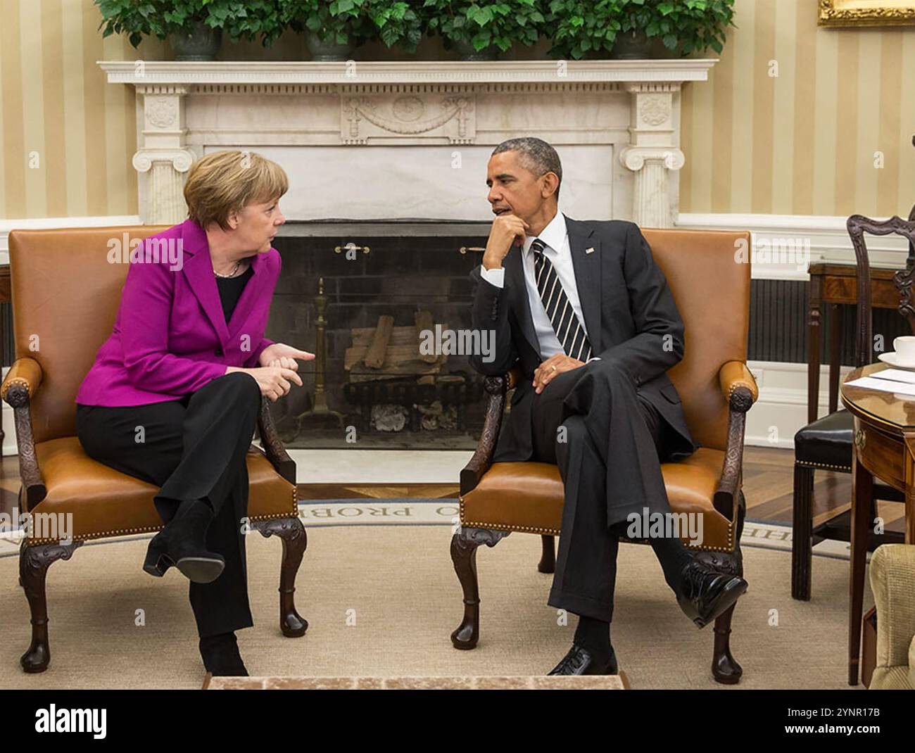 ANGELA MERKEL, German Chancellor,with US President Barack Obama in the ...