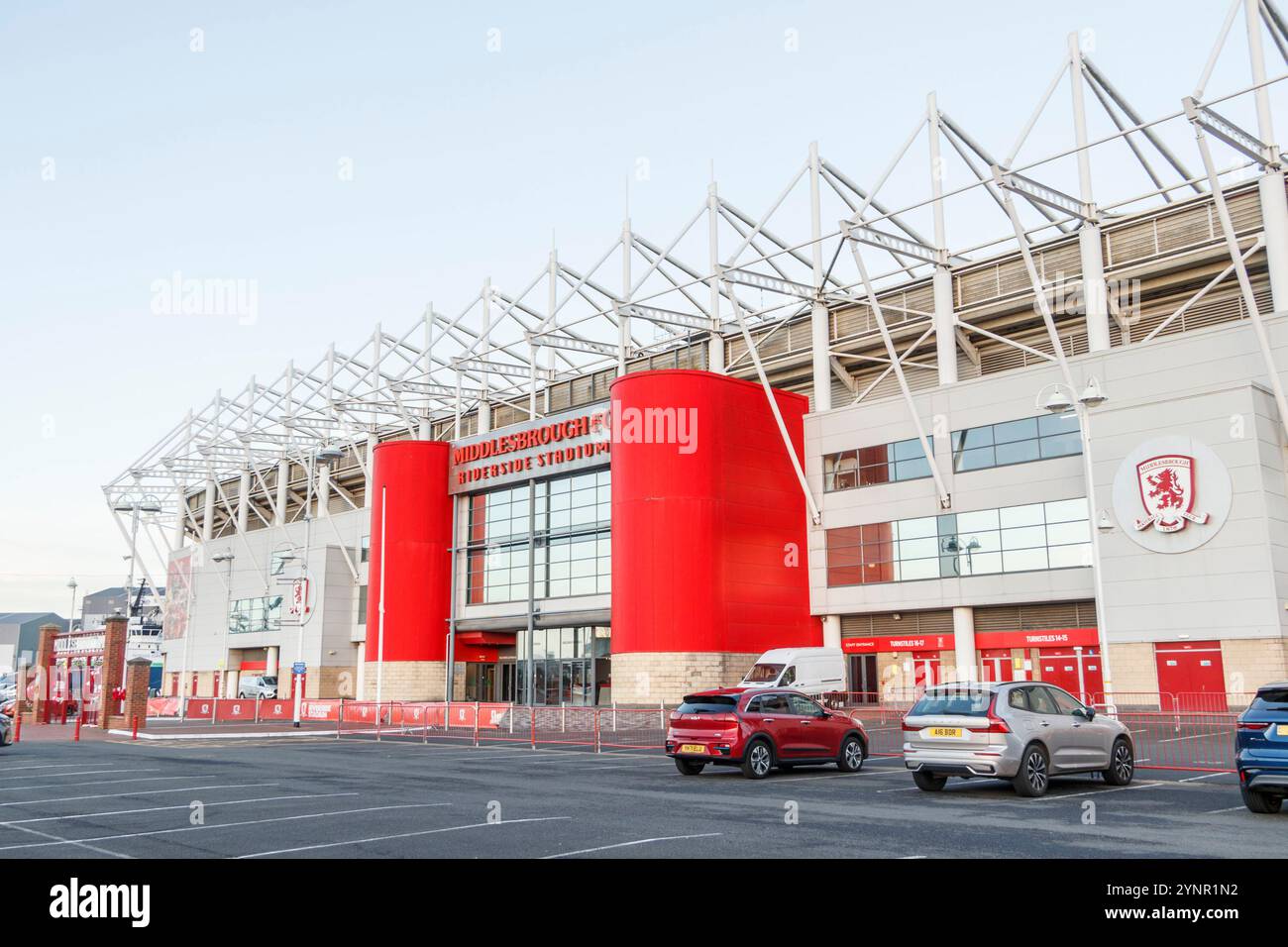Entrance of Middlesbrough FC "Boro'" Riverside Stadium in Middlesbrough Teesside uk Stock Photo ...