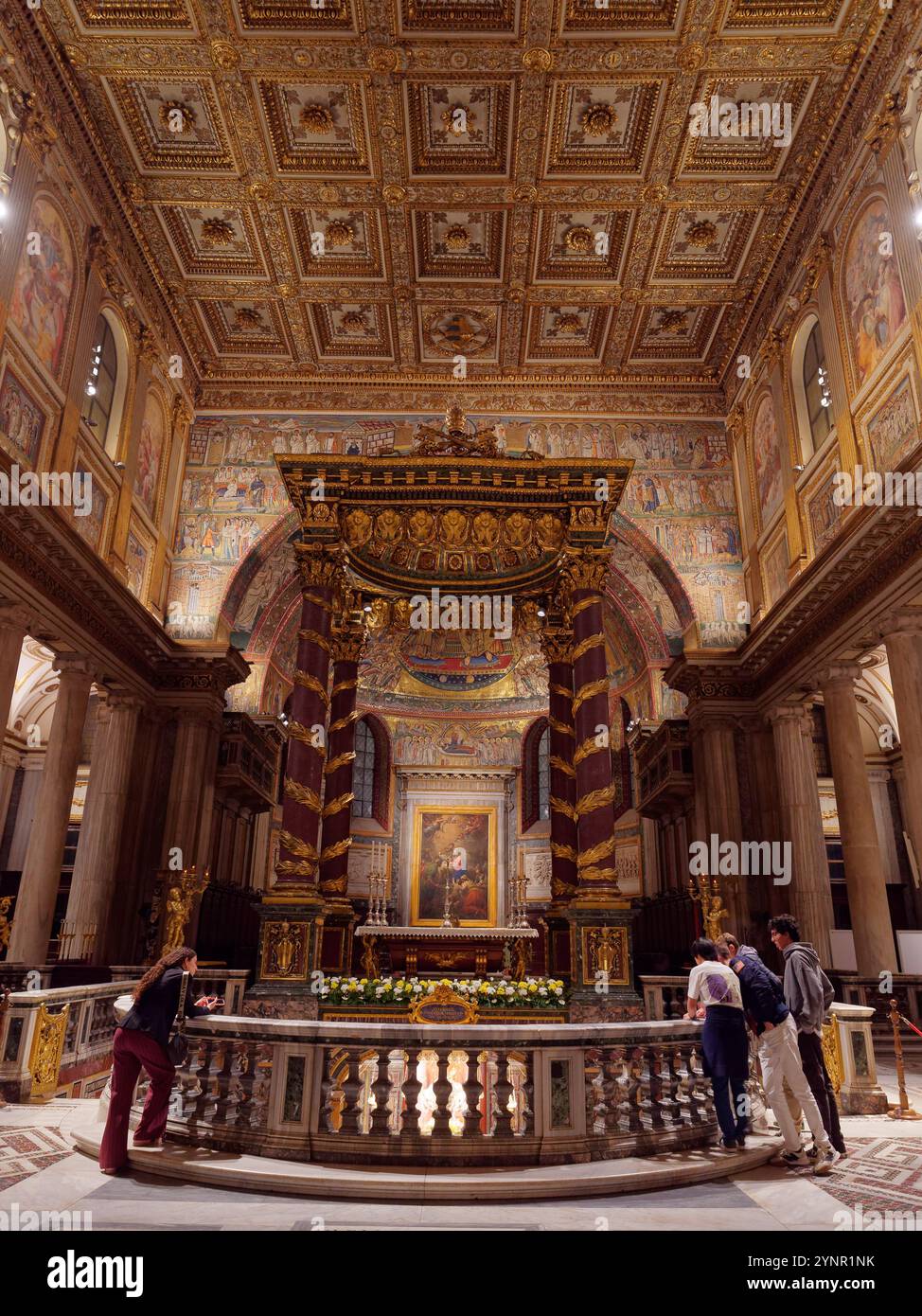 Elegant interior of the Basilica of Santa Maria Maggiore (Basilica of ...