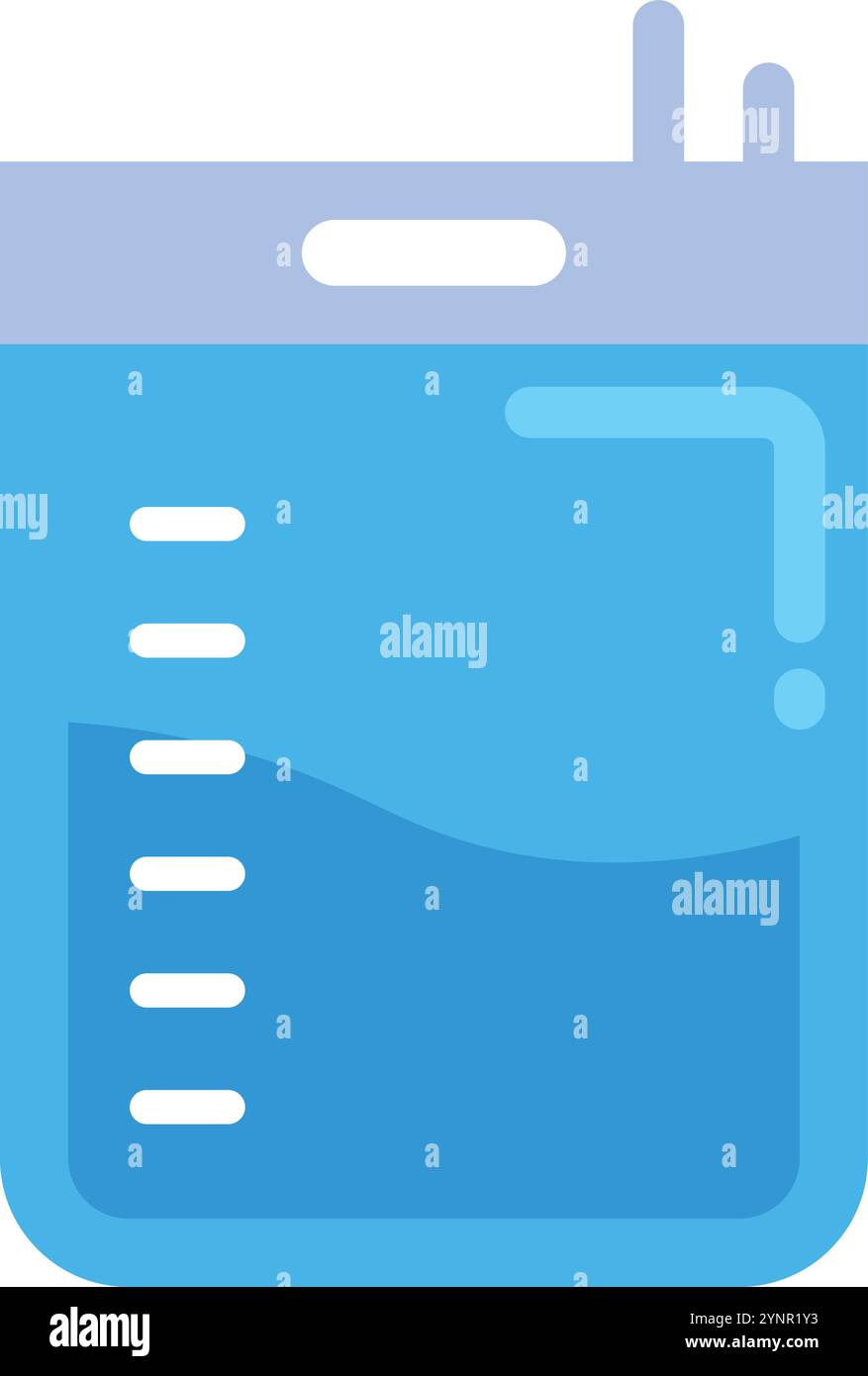 Intravenous injection bag. Medical treatment color icon Stock Vector ...