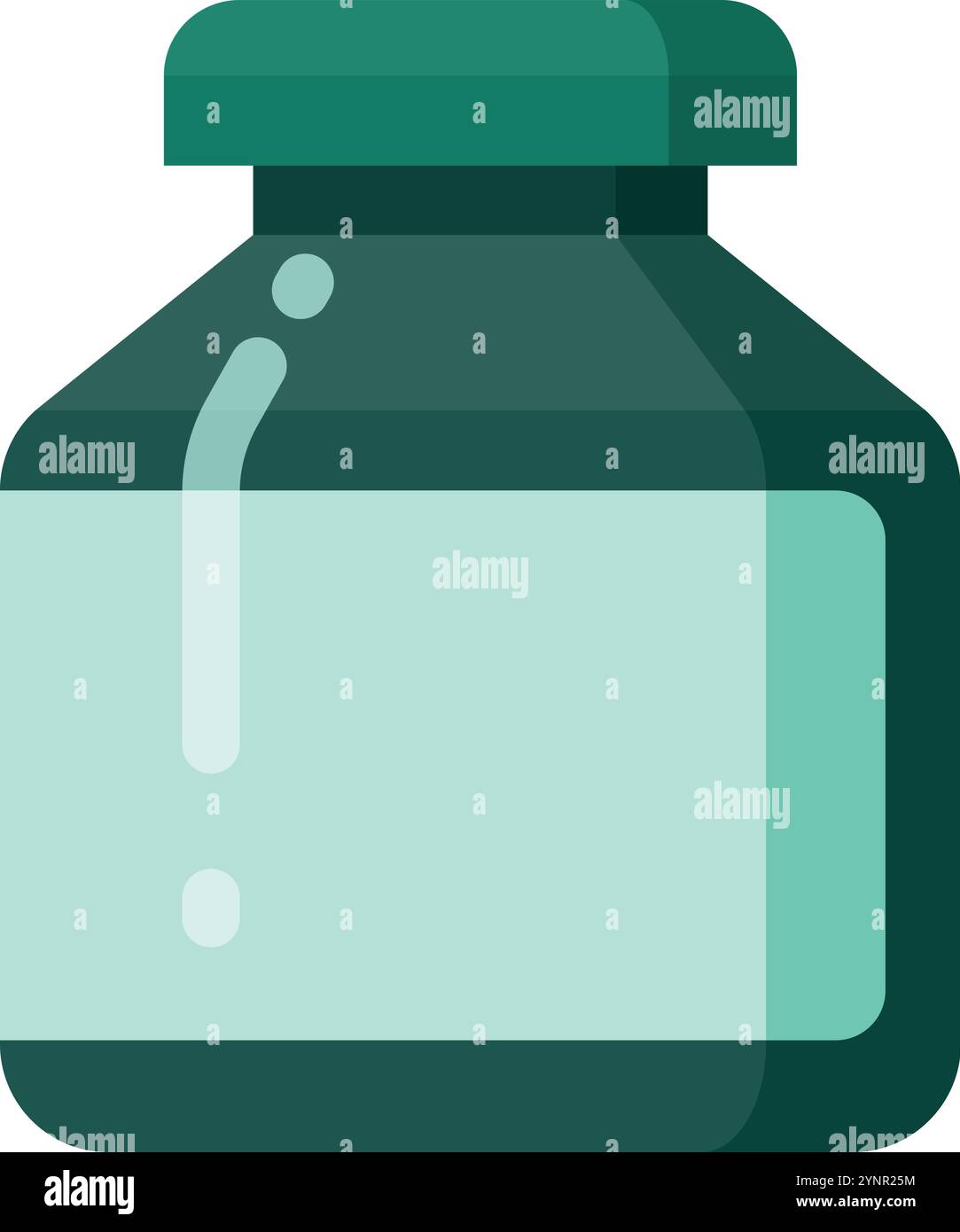 Medical remedy bottle color icon. Drug symbol isolated on white ...