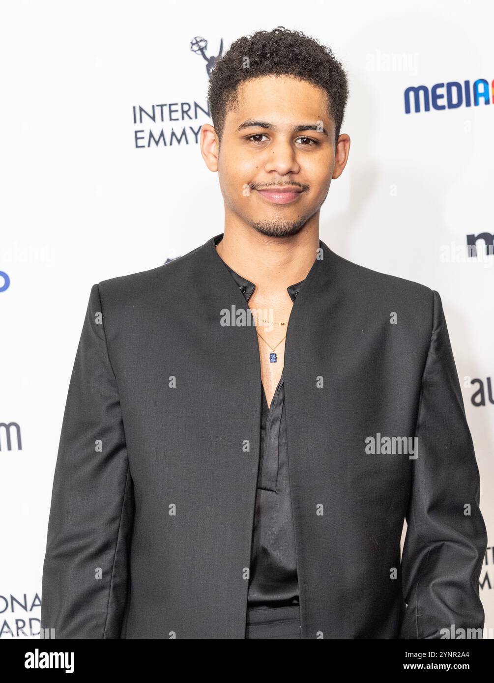 Rhenzy Feliz attends International Emmy Awards at Hilton Times Square Hotel in New York on ...
