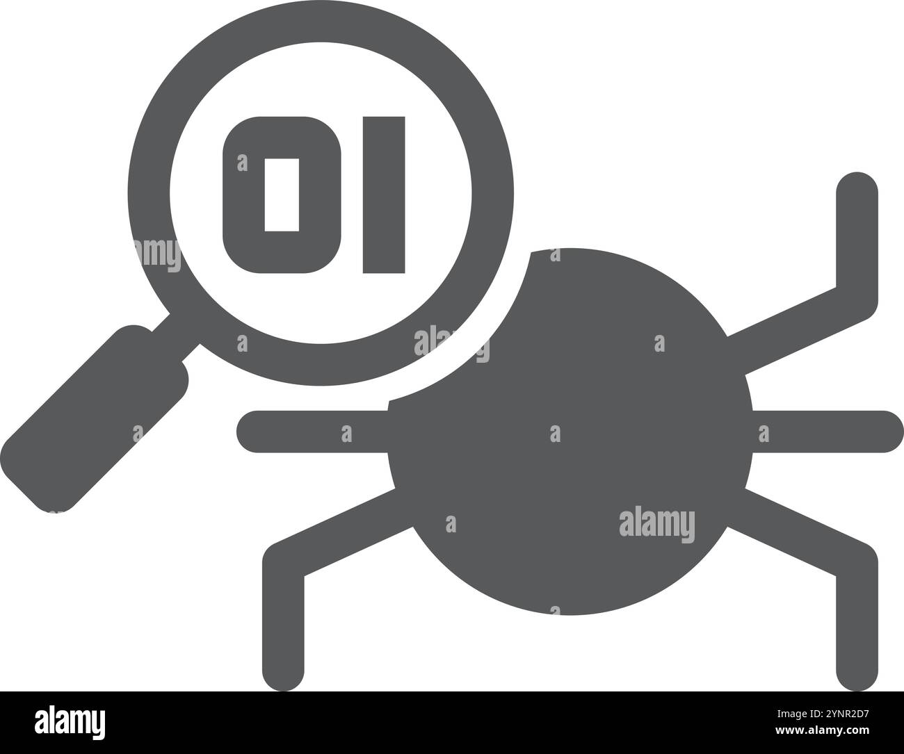 Binary code bug cyber search black icon Stock Vector Image & Art - Alamy Binary code bug cyber search black icon Stock Vector Image & Art - Alamy
