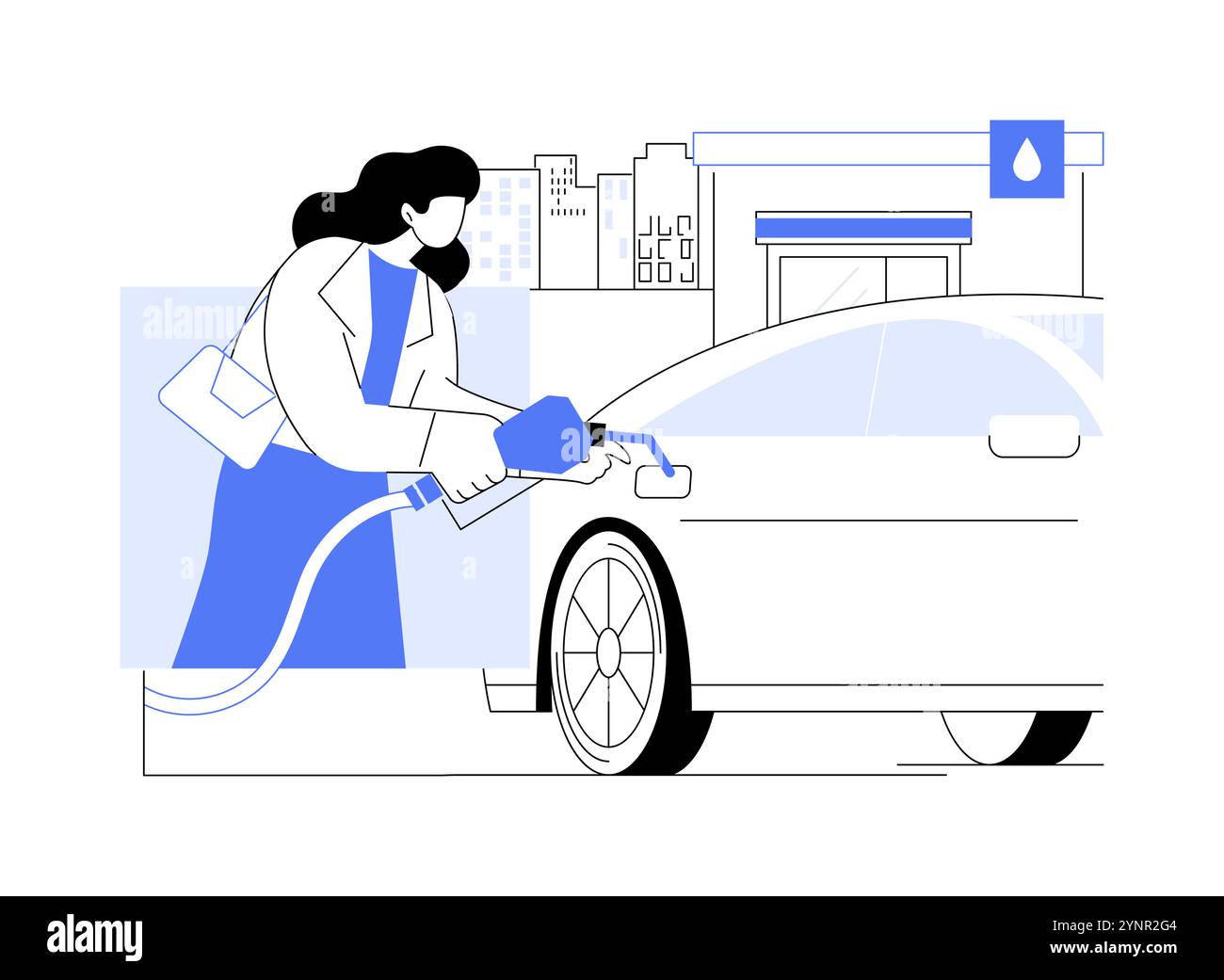 Daily refueling Stock Vector Images - Alamy