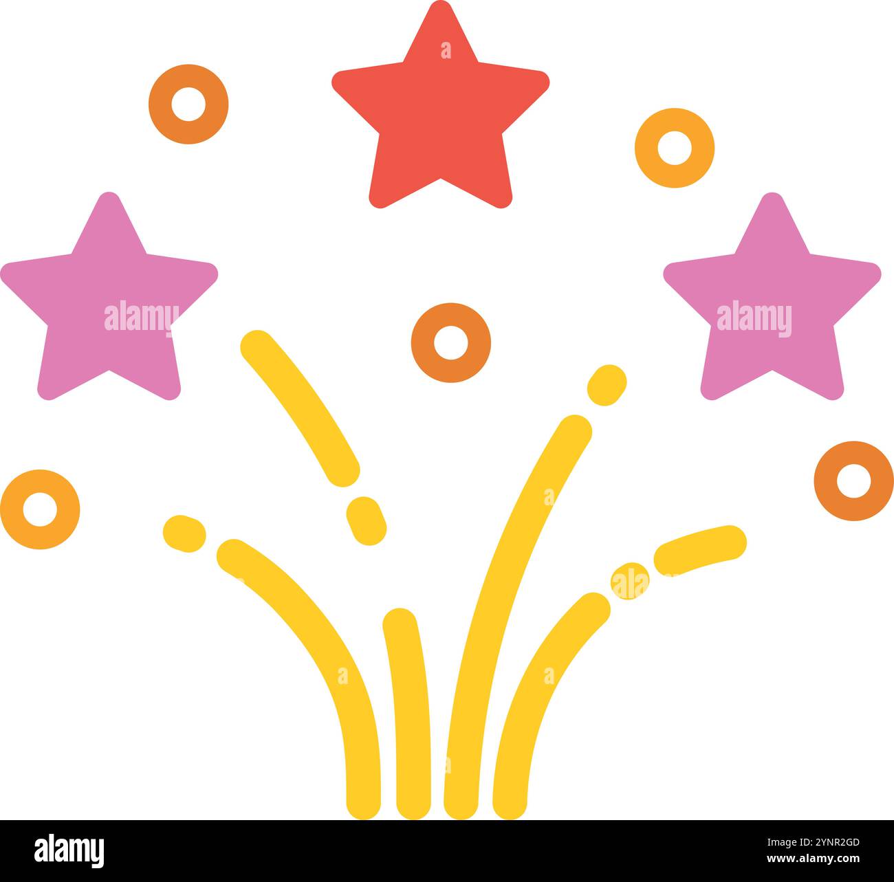 Firework color icon. Festival party event symbol Stock Vector Image ...