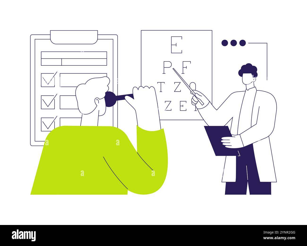 Eye chart abstract concept vector illustration Stock Vector Image & Art ...