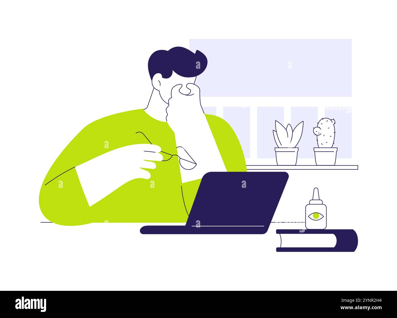 Dry eye problem abstract concept vector illustration Stock Vector Image ...