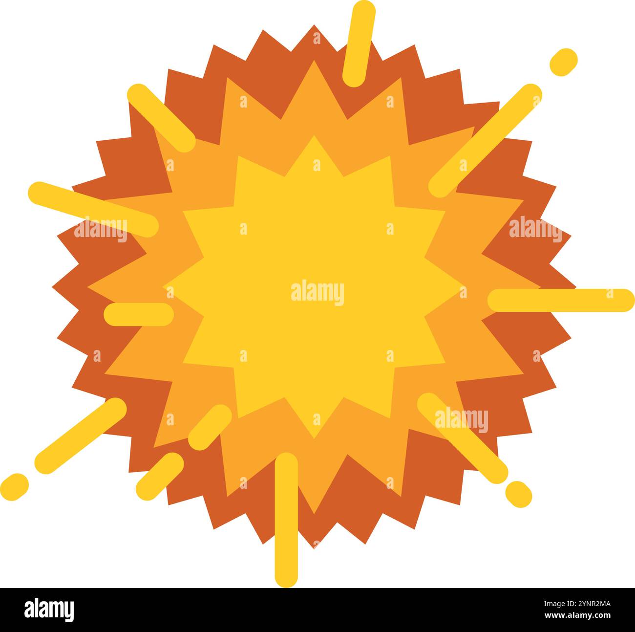 Explosion color icon. Boom effect. Bright burst Stock Vector Image ...