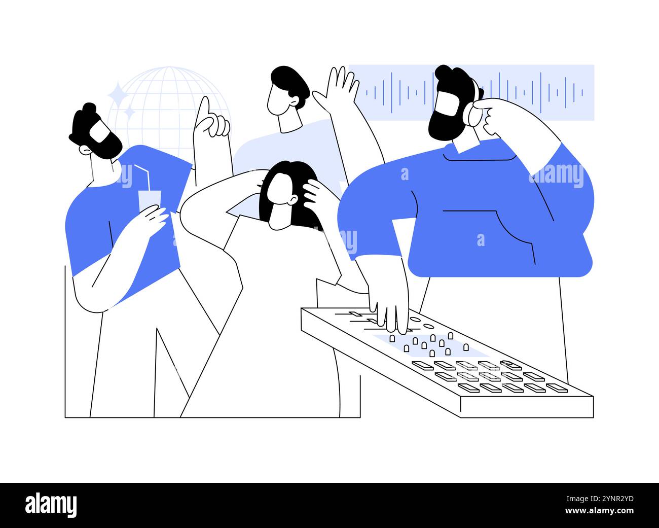 Sound engineer isolated cartoon vector illustrations Stock Vector Image ...