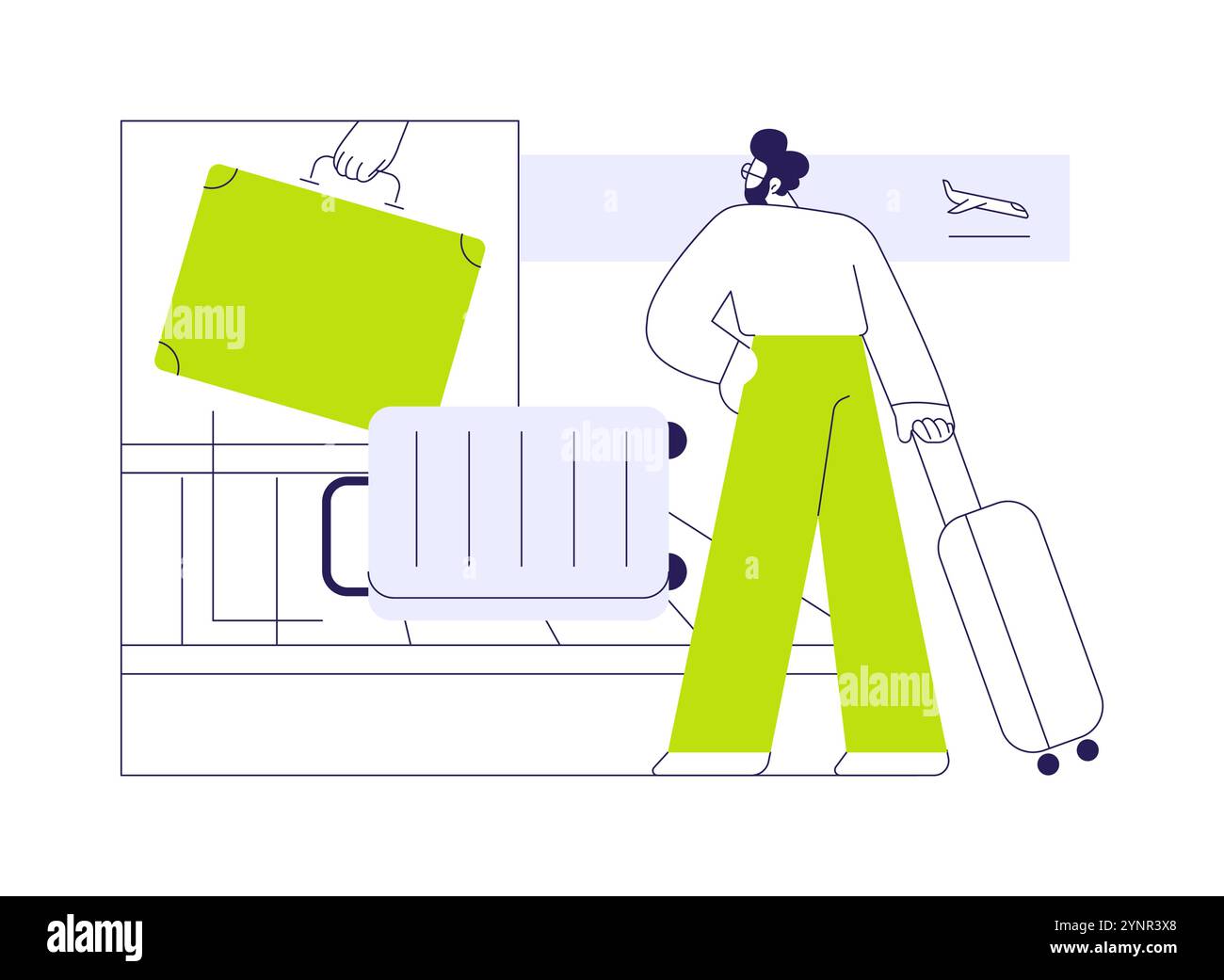 Baggage handling system Stock Vector Images - Alamy