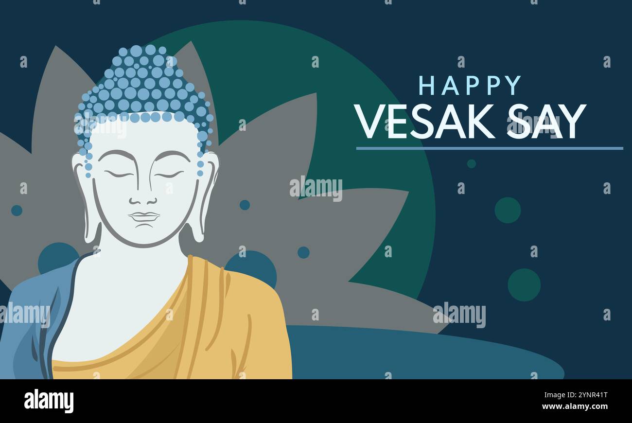 Buddhism happy vesak Stock Vector Images - Alamy
