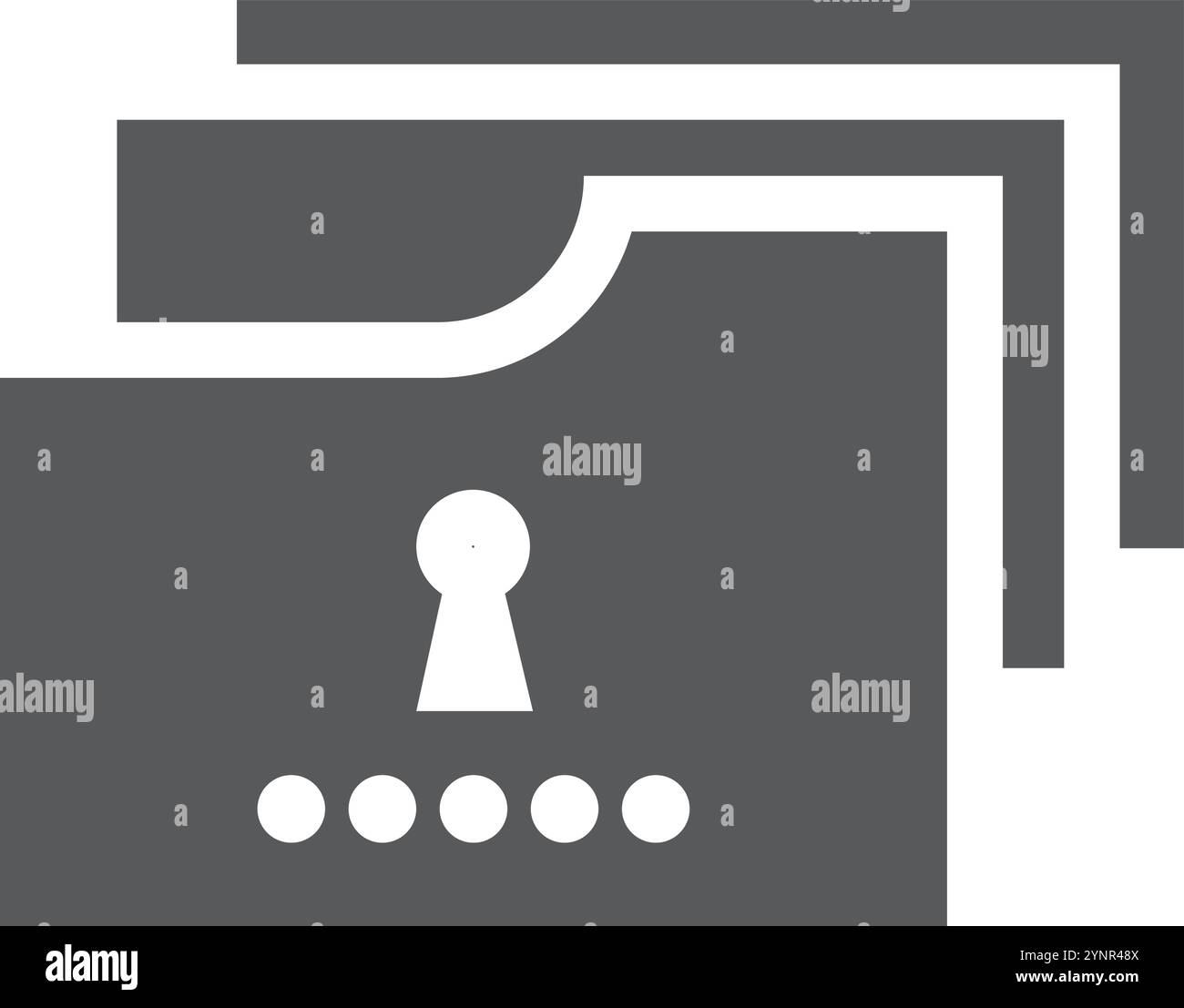 File system protection black icon. Safe server Stock Vector Image & Art ...