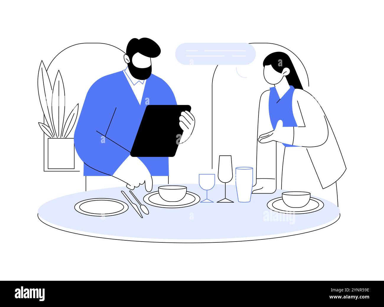 Event venue preparation isolated cartoon vector illustrations Stock ...