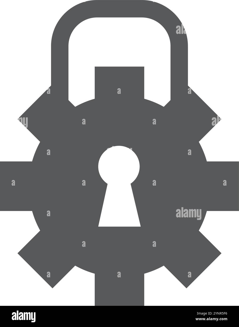 Privacy and protection black icon. Cyber security symbol Stock Vector ...