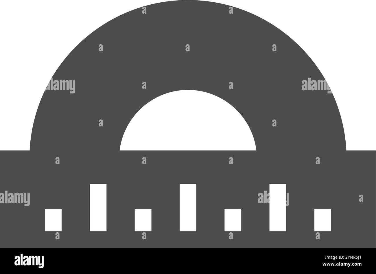 Protractor black icon. Angle measurement. Geometry tool isolated on ...