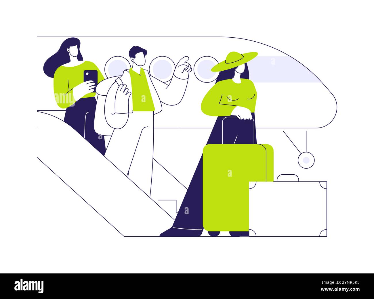 Disembarkation abstract concept vector illustration Stock Vector Image ...