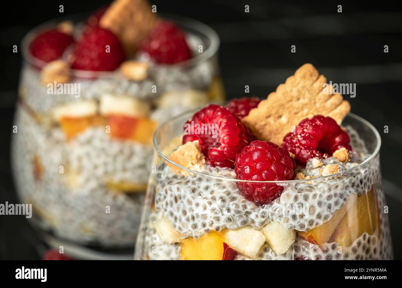 Chia seed pudding bananas hi-res stock photography and images - Alamy