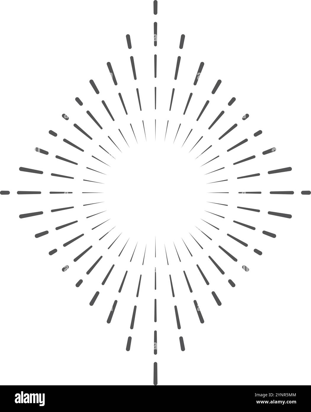 Vintage light emblem. Ray burst. Radial vintage explosion Stock Vector ...