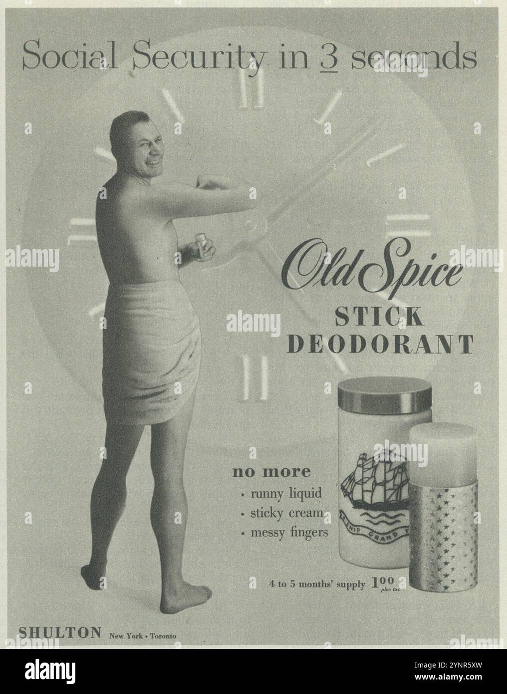 Deodorant advertisement old hi-res stock photography and images - Alamy