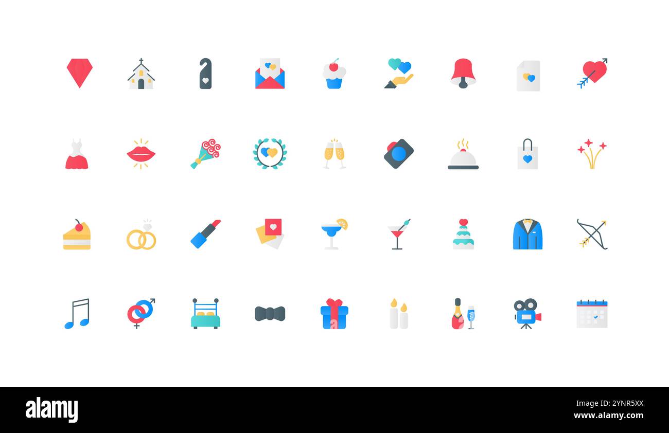 Wedding couple fireworks Stock Vector Images - Alamy