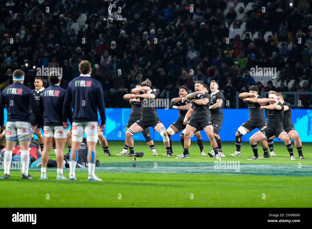 The New Zealand national team perform Haka during the Autumn Nations ...