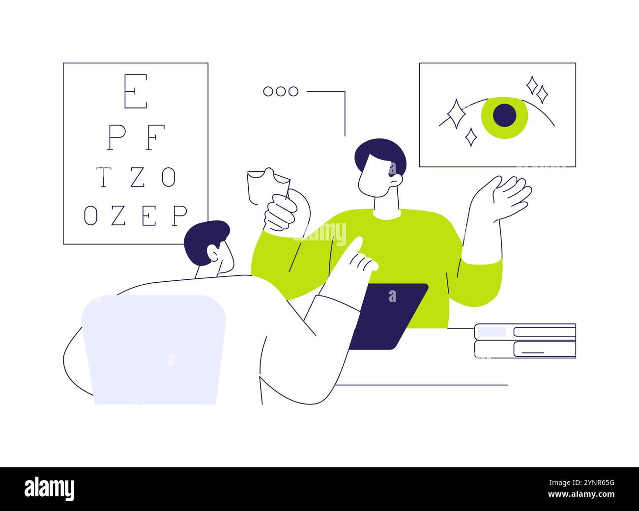 Eye sight improvement abstract concept vector illustration Stock Vector ...