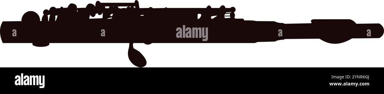 piccolo flute silhouette Stock Vector Image & Art - Alamy