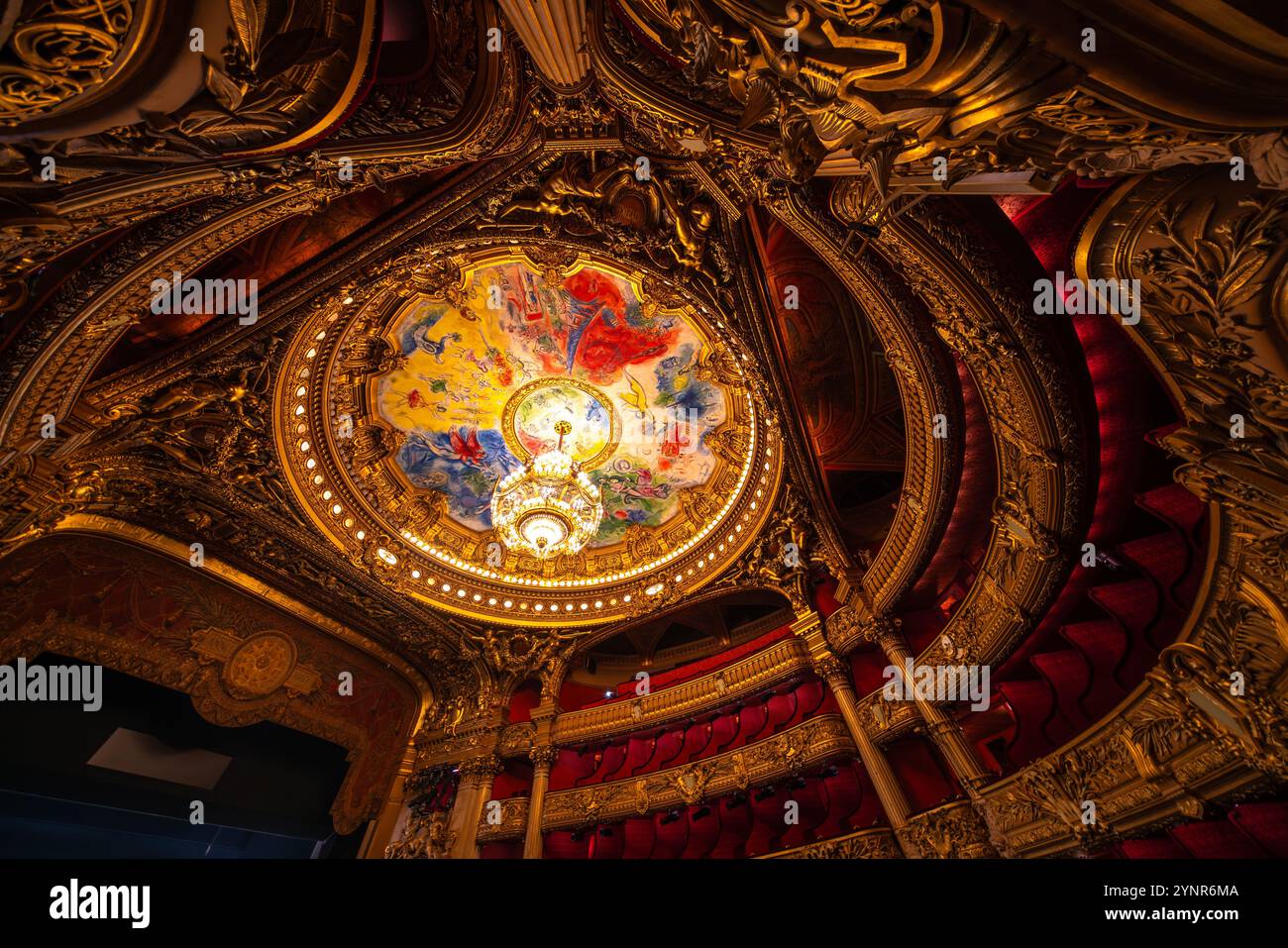 Marc Chagall Ceiling Paris Opera House Stock Photo - Alamy