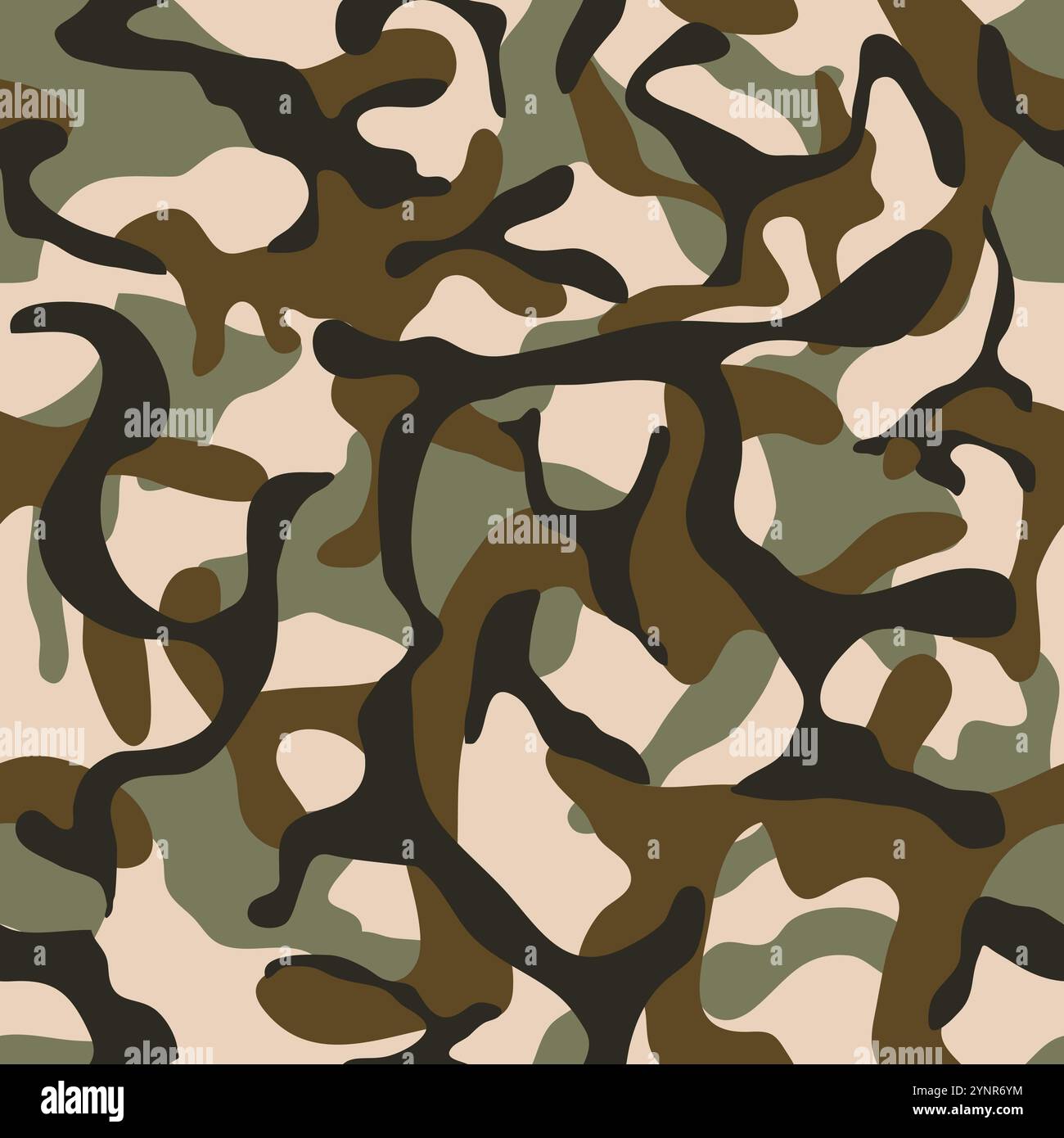 Army camo fabric pattern. Military uniform cloth. Vector illustration ...