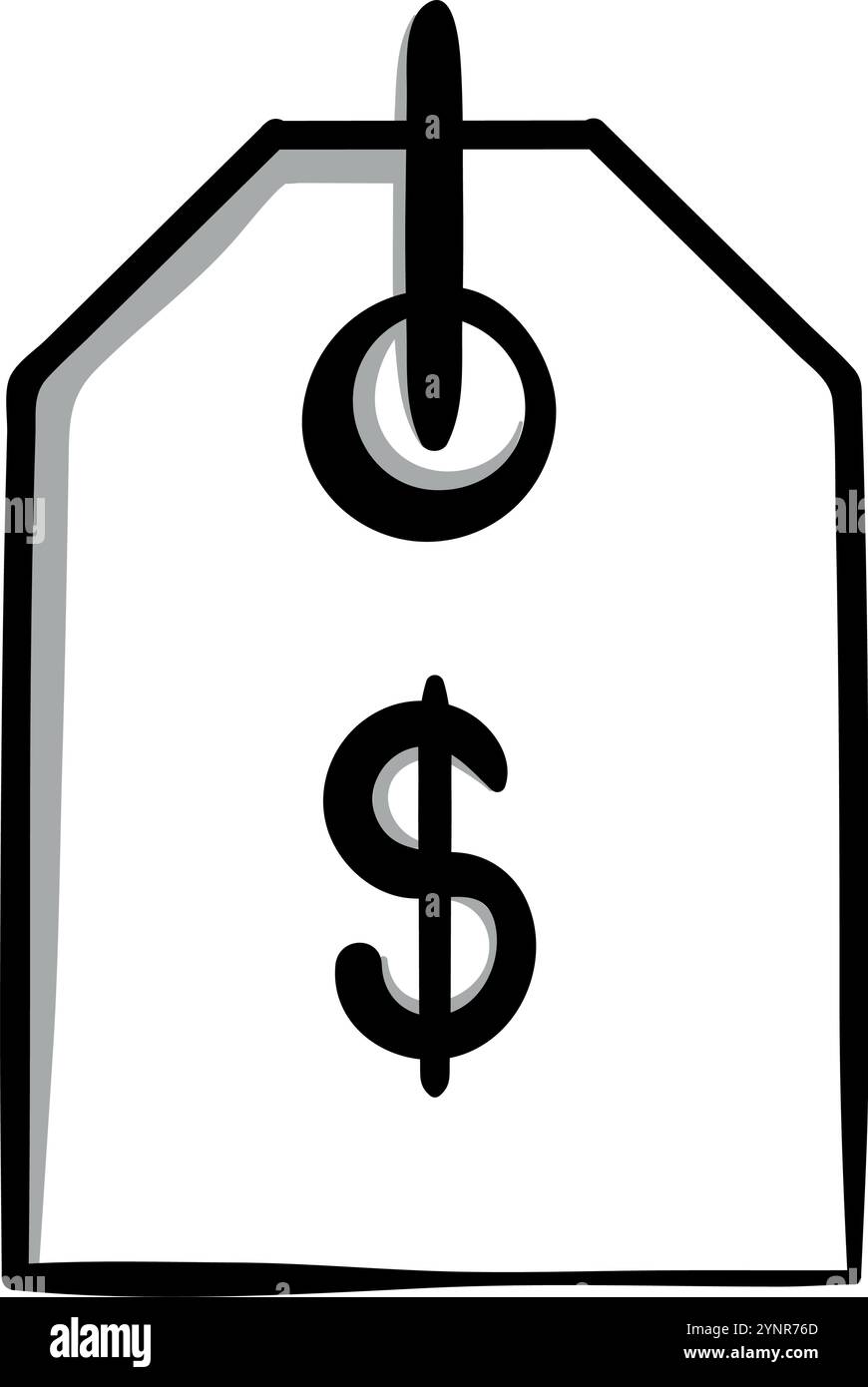 Price tag icon with dollar sign, Vector Stock Vector Image & Art - Alamy