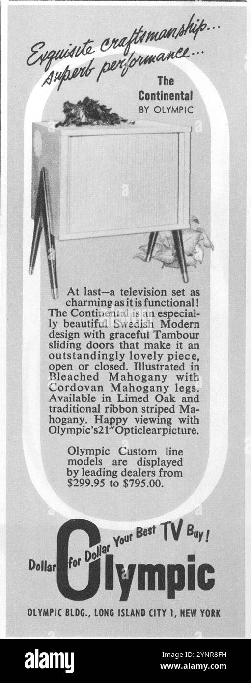 Tv set 1950's hi-res stock photography and images - Alamy