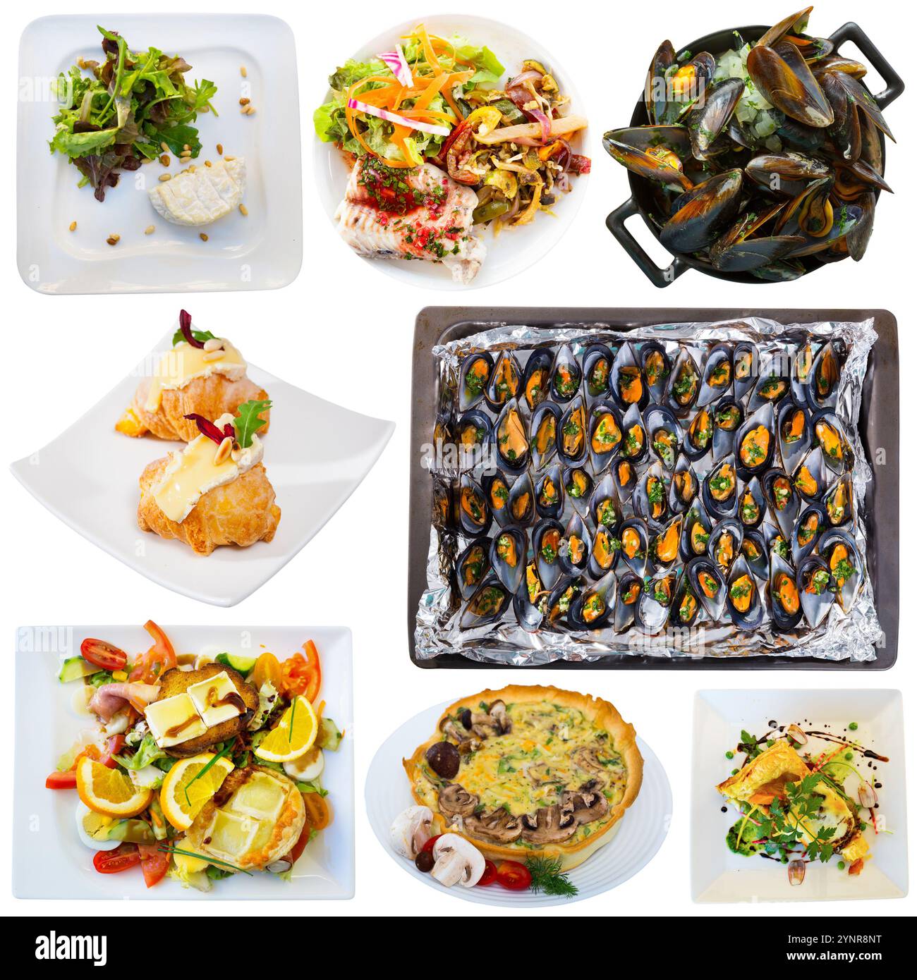 Collection meat dishes served hi-res stock photography and images - Alamy